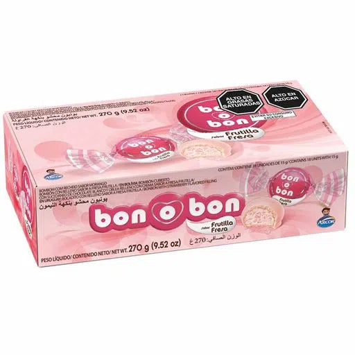 Chocolates BonOBon sabor Fresa box – Tienda Salvadoreña Atl
