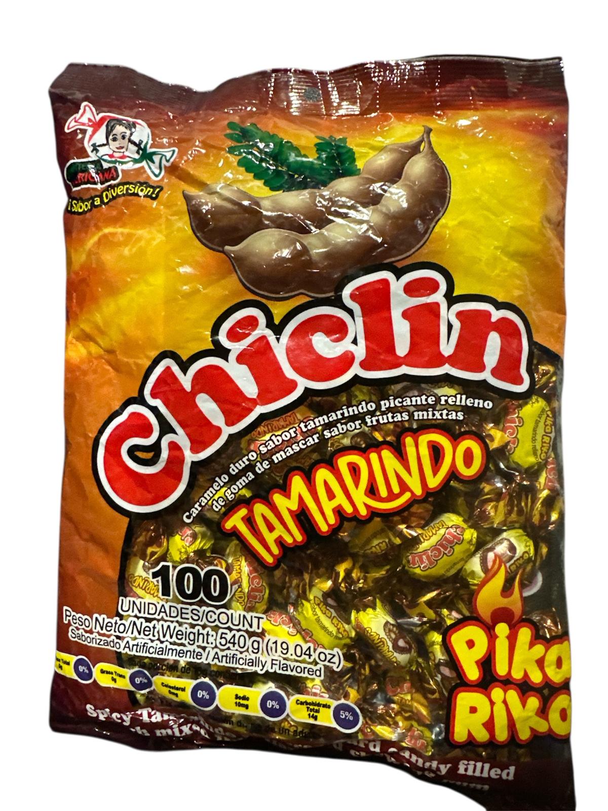 Dulces Chiclin Tamarindo (bolsa de 100 unidades) - Confiteria American ...