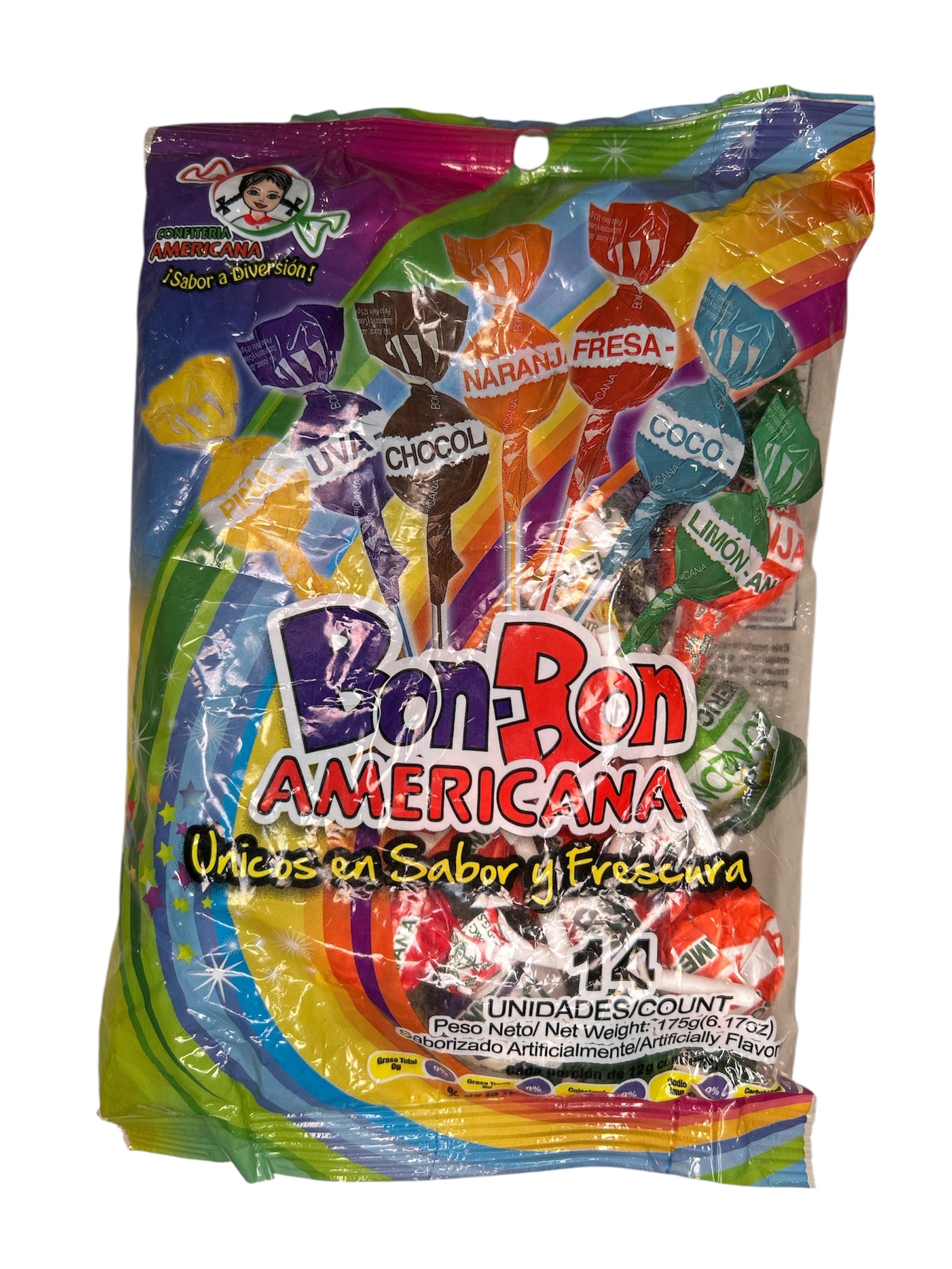 Bonbon Americana de Sabores - Confiteria Americana – Tienda Salvadoreña Atl